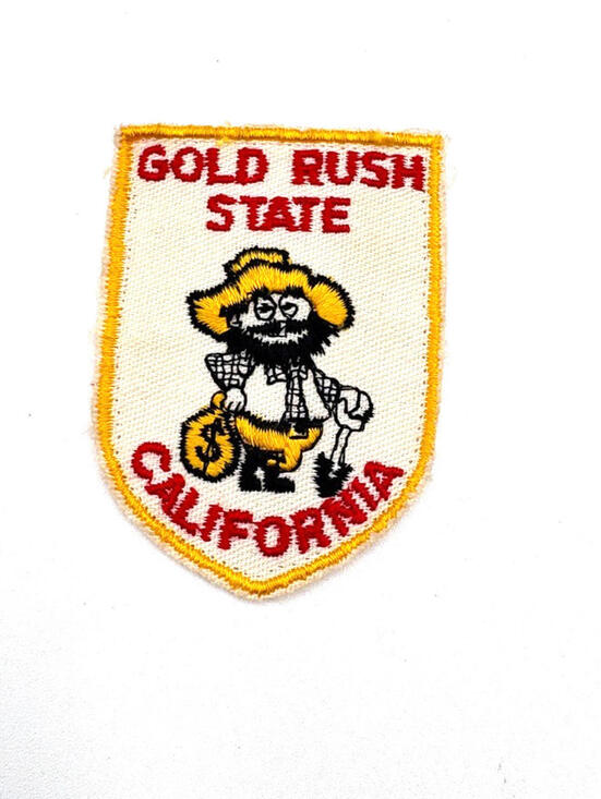 Other | Vintage Nos Gold Rush State California Jacket Patch Cartoon ...